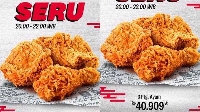 Katalog Promo KFC Hari ini 27 Desember 2024, Dapatkan 3 Potong Ayam hanya Bayar Rp 40 Ribuan ...