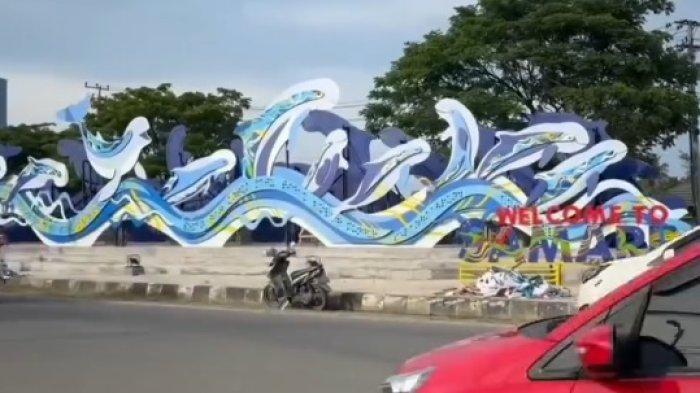 Viral, Penampakan Sculpture Pesut di Jembatan Mahakam IV yang Sudah ...