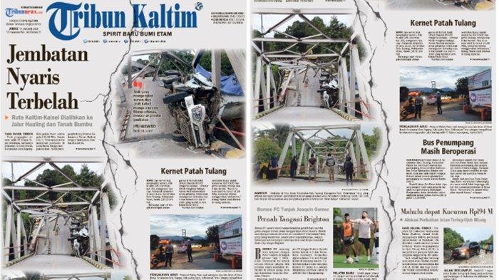 Truk Semen Runtuhkan Jembatan Busui, Jalur Kaltim-Kalsel Dialihkan ke ...