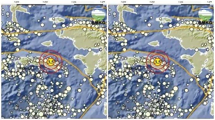 Gempa Baru Saja! Pusat Gempa Magnitudo 3,5 di Seram Bagian Timur, Maluku, Simak Info BMKG ...