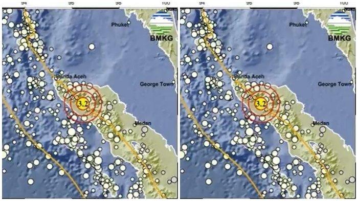 Gempa Baru Saja! Pusat Gempa Magnitudo 3,2 di Kabupaten Naganraya, Aceh, Simak Info BMKG Terkini ...