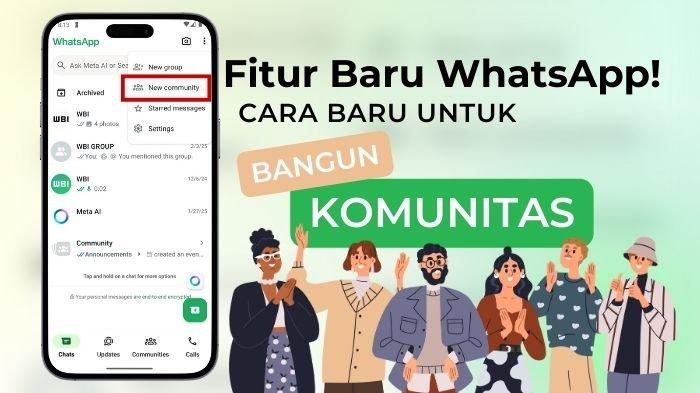 Fitur Baru WhatsApp, Siapkan Cara Baru untuk Membangun Komunitas - Tribunkaltim.co