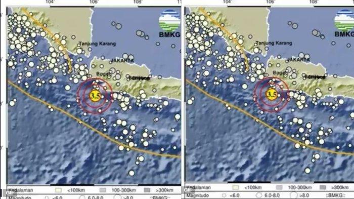Baru Saja! Gempa Bumi Magnitudo 3.5, Pusat Gempa di Bayah Lebak Banten, Cek Info BMKG ...
