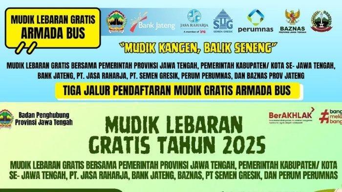 Mudah! 3 Cara Daftar Mudik Gratis 2025 Pemprov Jateng, Jadwal Keberangkatan dan Tujuan ...