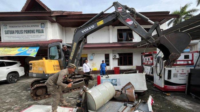 37 Pom Mini di Balikpapan Dimusnahkan oleh Satpol PP - Tribunkaltim.co