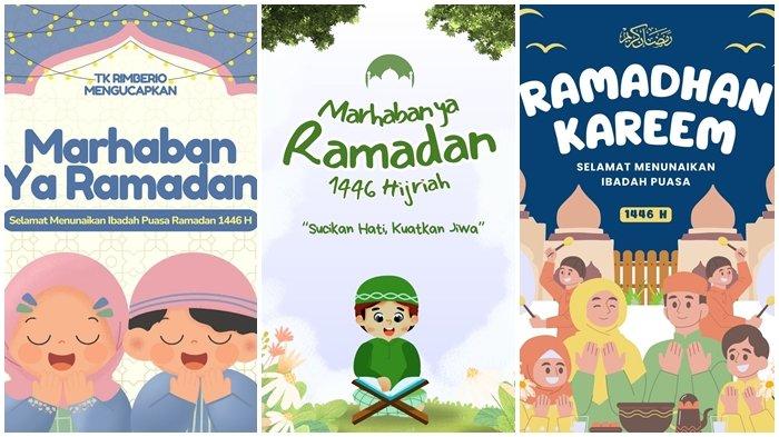 40+ Poster Marhaban Ya Ramadhan 2025 Gratis, Cocok untuk Kartu Ucapan atau Pasang di Media ...