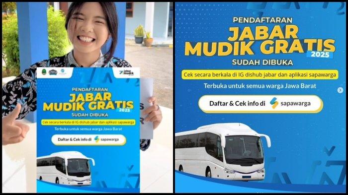 Cara Daftar Mudik Gratis 2025 dari Pemprov Jabar, 1 NIK untuk Maksimal 4 Penumpang, Tersedia 14 ...