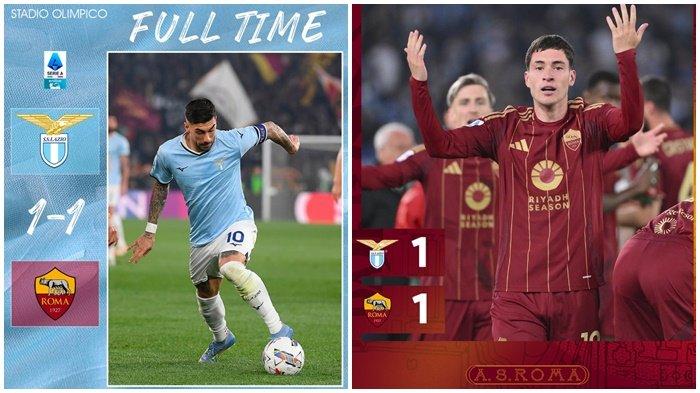 Hasil Lengkap dan Klasemen Liga Italia: Lazio vs AS Roma tanpa Pemenang, AC Milan Menang Besar ...