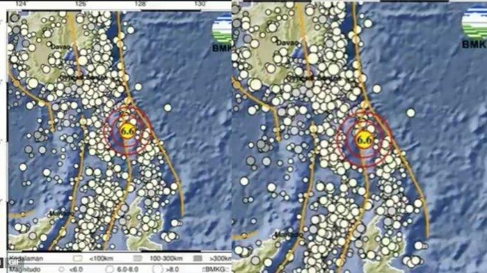 Gempa Hari Ini 2 Menit yang Lalu Magnitudo 6.6 Guncang Melonguane Sulut, Cek Pusat Gempa Terkini ...