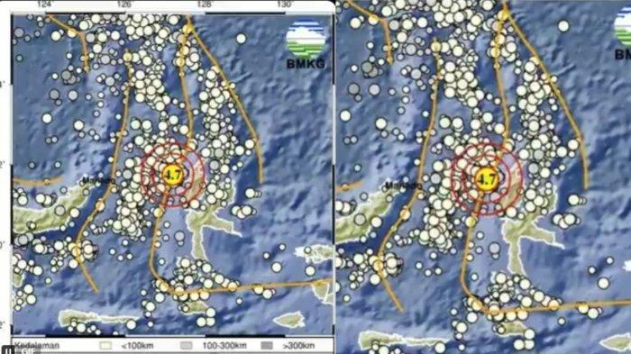 Baru Saja! Gempa Magnitudo 4.7 Guncang Halmahera Barat Malut, Info Pusat Gempa 2 Menit yang Lalu ...