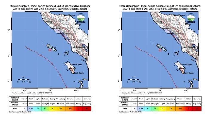 Hari Ini! Gempa Magnitudo 4.8 Guncang Aceh Pada Minggu 18 Mei 2025, Cek ...