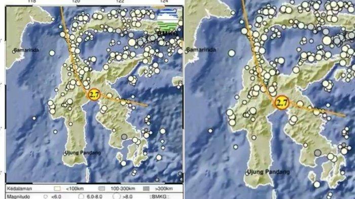 Gempa Magnitudo 2,7 Guncang Wilayah Sulawesi Tengah - Halaman 1 - Tribunkaltim.co
