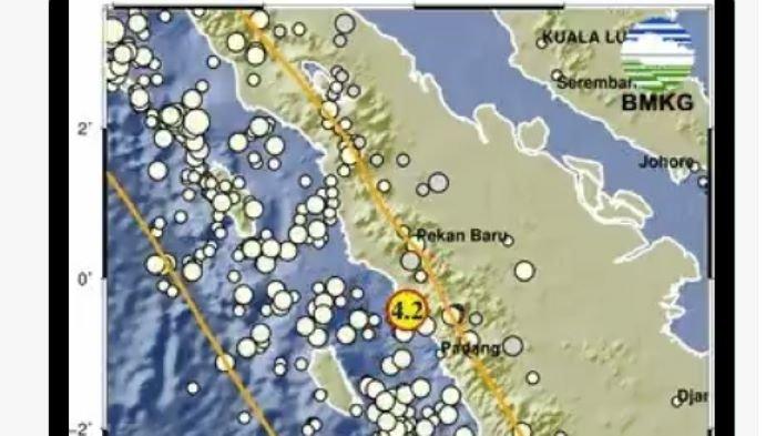 Barusan! Info BMKG Gempa Padang Terkini 2 juni 2025, Pusat Gempa 2 Menit yang Lalu Sumbar Hari ...