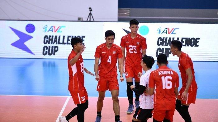 Hasil Voli Putra Indonesia vs Thailand, Rivan Nurmulki cs Lolos 8 Besar Asia AVC Nations Cup ...