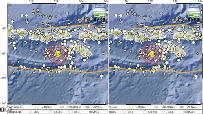 Baru Saja 2 Menit Lalu! Pusat Gempa Magnitudo 2.9 di Kodi, Sumba NTT, Simak Info BMKG Terkini ...
