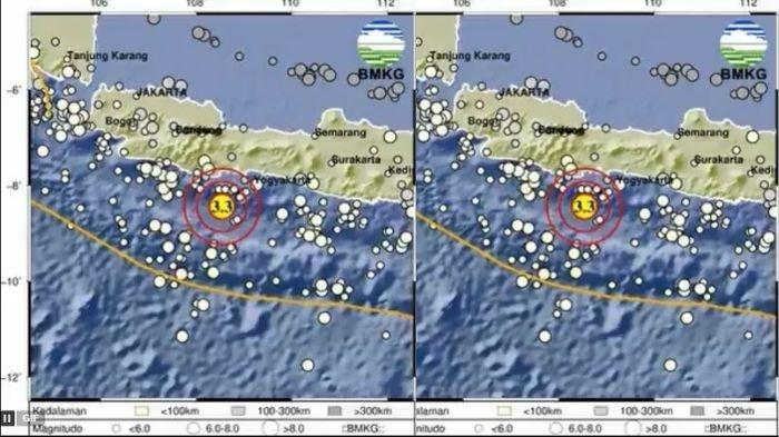 Baru Saja! Gempa Magnitudo 3.3 di Kabupaten Pangandaran Jawa Barat, Simak Info BMKG Terkini ...