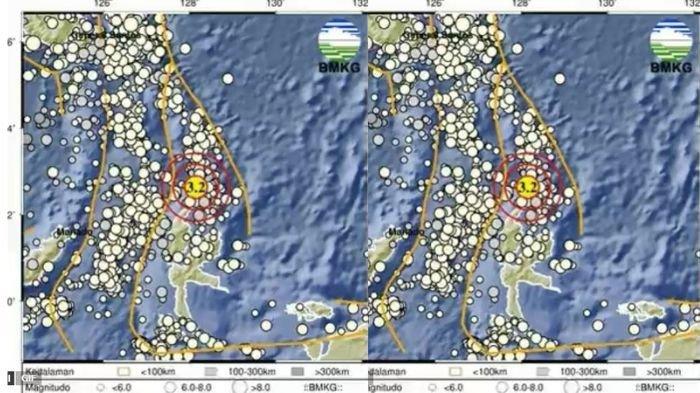 Baru Saja Hari Ini! Gempa Magnitudo 3.2 Guncang Daruba, Maluku Utara, Simak Info BMKG Terkini ...