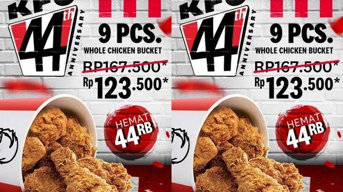 Katalog Promo KFC Hari ini, Pembelian Minimal Rp 70.000 di Drive Thu Gratis Minuman ...