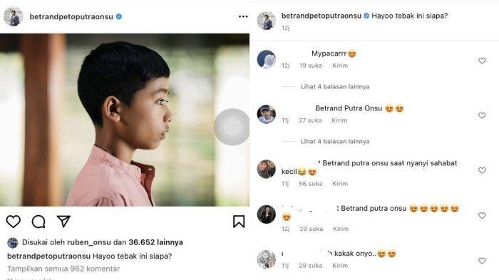 Foto Masa Lalu yang Diunggah Betrand Peto Putra Onsu Putra Onsu Disorot, Ruben Onsu juga ...