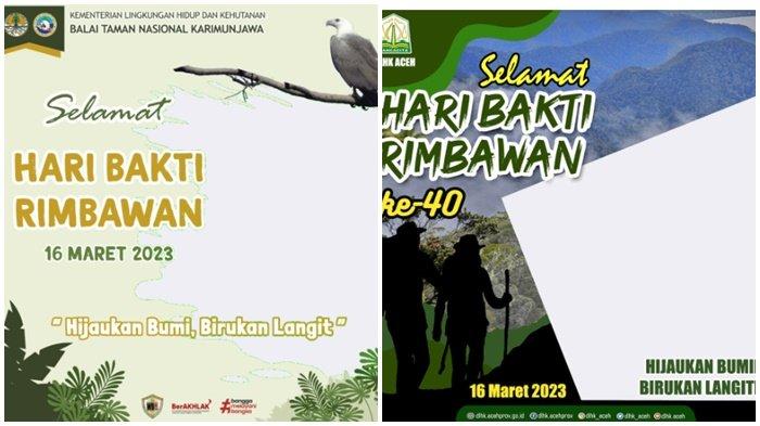 Link Twibbon Hari Bhakti Rimbawan 2023: Hijaukan Bumi, Birukan Langit, Ini Cara Membuatnya ...