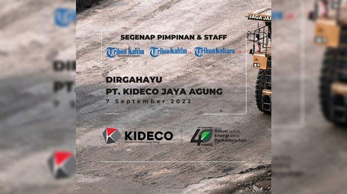 Harian Tribun Kaltim, TribunKaltim.co dan Tribunkaltara.com Ucapkan Dirgahayu Ke-40 Kideco ...