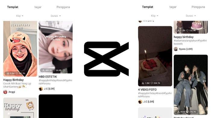 10 Link Template Aplikasi Edit Video CapCut, Edit Video Ucapan Ulang Tahun Gratis tanpa ...