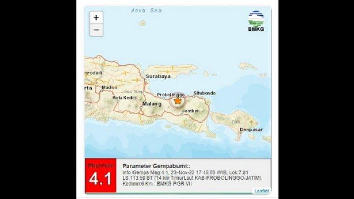Info BMKG Gempa Terkini Probolinggo/Situbondo dan Pusat Gempa Hari Ini ...