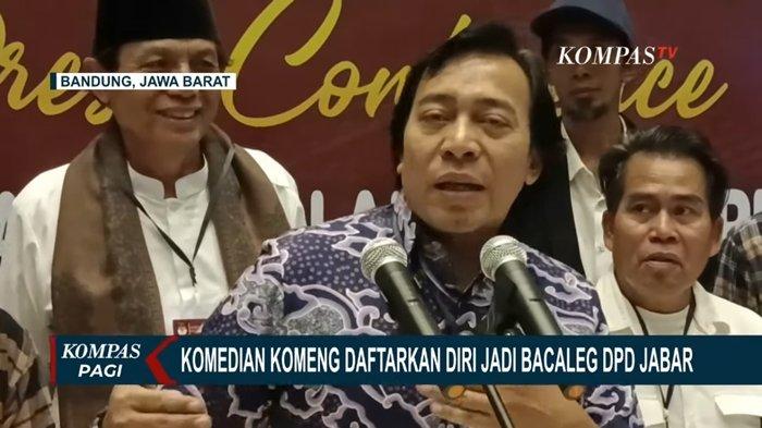 Didampingi Bopak Castelo dan Jarwo Kuwat, Komeng Nyaleg DPD Jabar ...