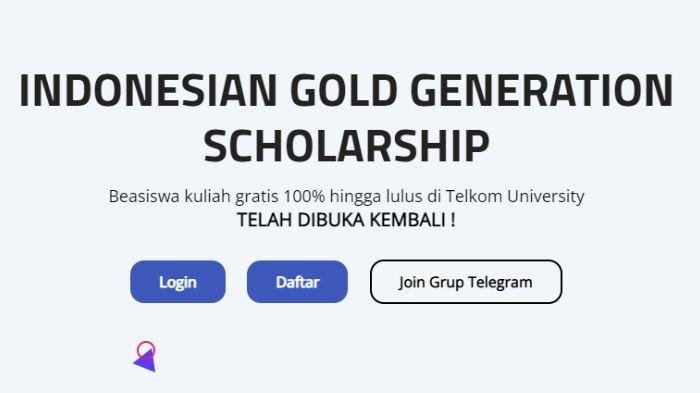 Cara Daftar Beasiswa Indonesian Gold Generation Scholarship, Bisa ...