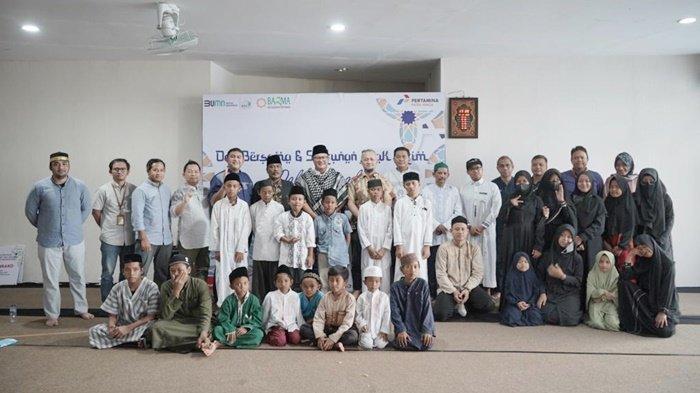 Berbagi Kebahagiaan, Pertamina Santuni Ratusan Anak Yatim di Kalimantan - Tribunkaltim.co