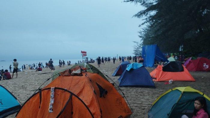 Pengunjung Liburan Lebaran di Pantai Panrita Lopi Kukar Sebanyak 2.500 ...