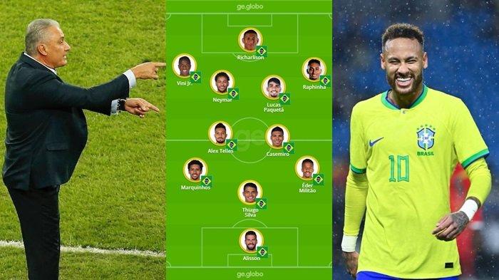 Formasi Timnas Brasil di Piala Dunia 2022 Qatar, Tite Pakai 4-1-2-3 ...