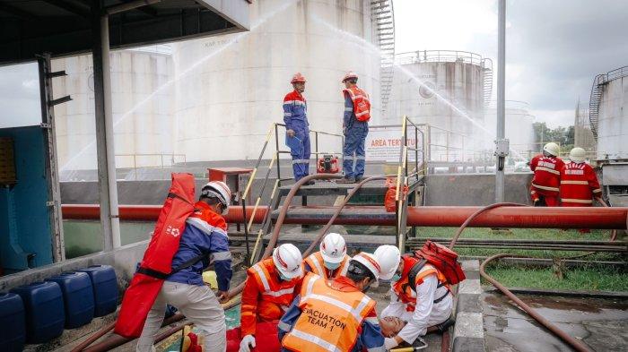 Pertamina Gelar Simulasi Penanggulangan Keadaan Darurat Level I di Fuel Terminal Samarinda ...