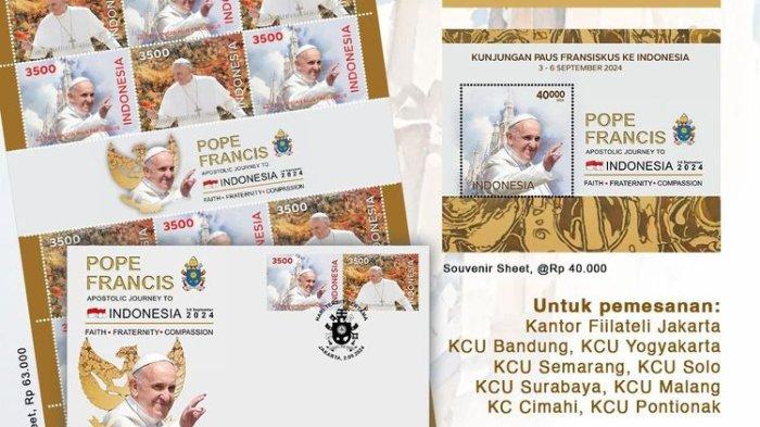 Prangko Edisi Spesial Kunjungan Paus Fransiskus Resmi Dijual, Cek Harga ...