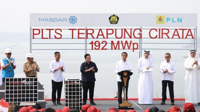 Presiden Jokowi Resmikan PLTS Terapung Cirata 192 MWp, Terbesar di Asia Tenggara - Tribunkaltim.co
