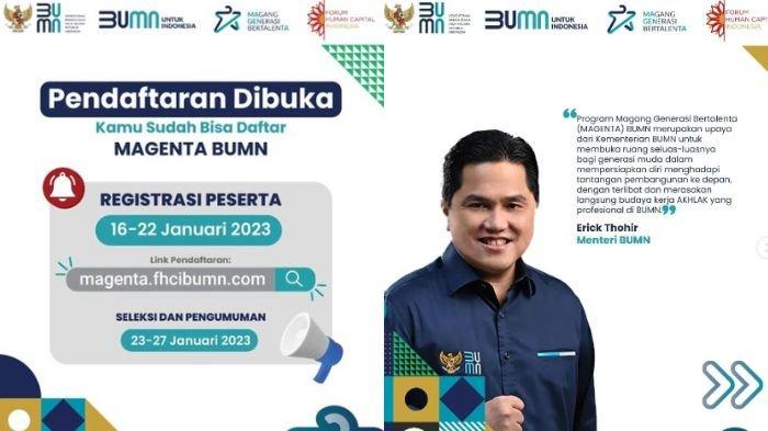 Syarat Ikut Program Magang Magenta BUMN 2023, Terbuka Bagi Fresh ...
