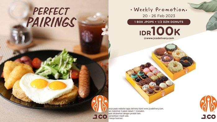 Menu Sarapan dan Gratis 1 Lemon Tea Rp 60.000, Cek Promo J.CO Hari ini ...