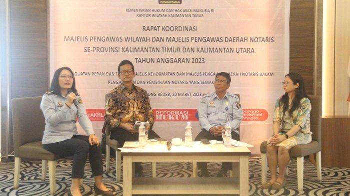 Kakanwil Kemenkumham Buka Rakor MPW dan MPD Notaris se-Kaltim-Kaltara - Tribunkaltim.co