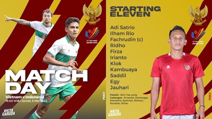 SEDANG BERLANGSUNG Live Streaming SEA Games 2022: Timnas Indonesia vs Vietnam, Akses Link RCTI+ ...