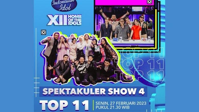 Berlangsung, Live Streaming RCTI Indonesian Idol 2023, 11 Peserta Bawa Lagu Dangdut di Spekta 4 ...