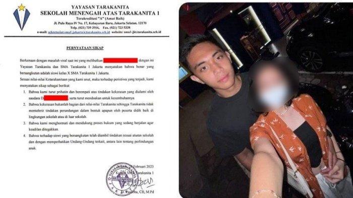 Sikap SMA Tarakanita 1 soal Siswi AGH, Terseret Kasus Penganiayaan Mario Dandy, Anak Pejabat ...