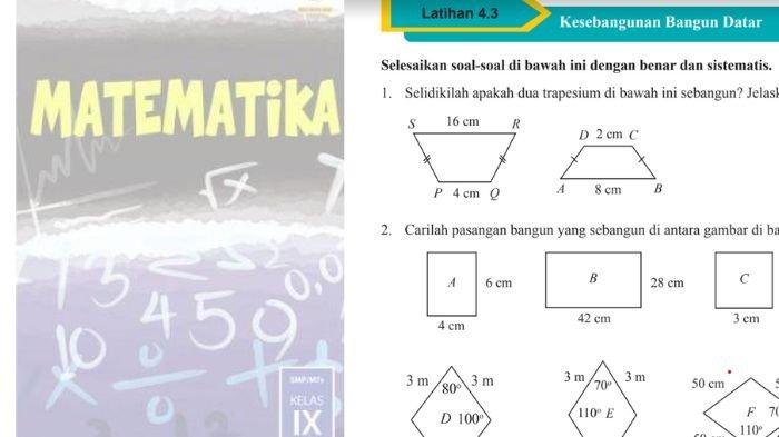 Kunci Jawaban Matematika Kelas 9 Halaman 238 Kurikulum 2013, Memahami Kesebangunan Bangun Datar ...