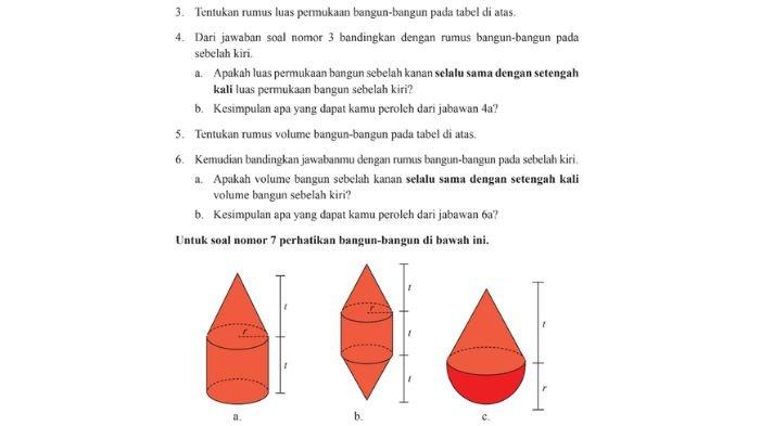 Kunci Jawaban Matematika Kelas 9 Halaman 309, 310, 311, 312, 313, Hitung Bangun Ruang Sisi ...