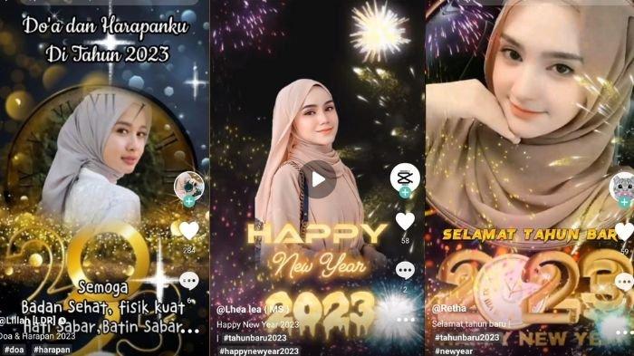 10 Link Template Aplikasi Edit Video CapCut Tahun Baru 2023, Gunakan Twibbon Video dan Share ke ...