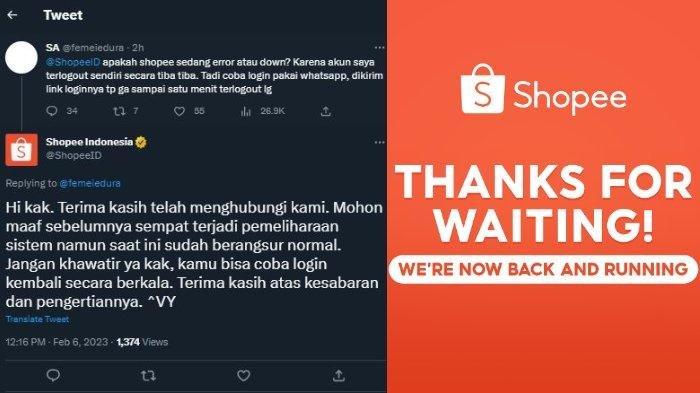 Shopee Hari Ini Error Dikeluhkan Pengguna di Indonesia, Thailand hingga ...