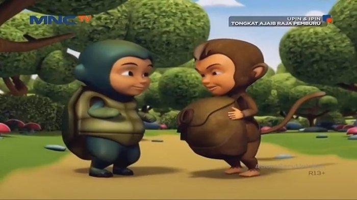 Link Nonton MNC TV Upin Ipin Hari Ini: Ijat Berebut Pisang Lawan Monyet ...