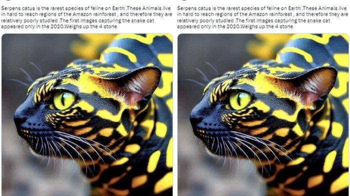 Viral di Medsos Foto Serpens Catus yang Disebut Hewan Hasil Kawin ...