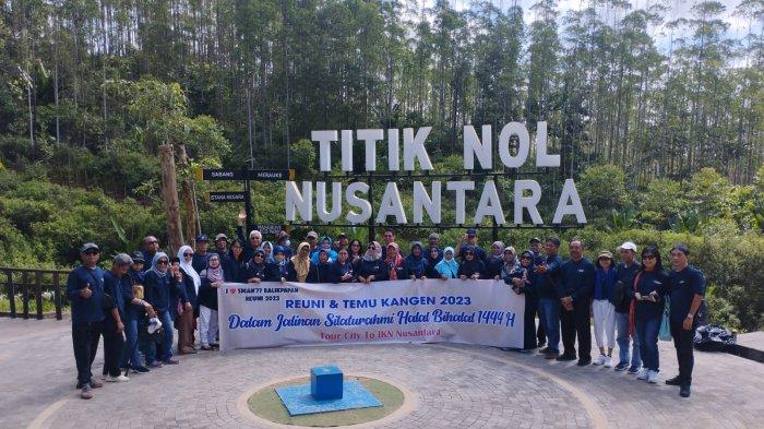 Wisatawan Luar Kaltim Reunian di Titik Nol IKN Nusantara - Tribunkaltim.co