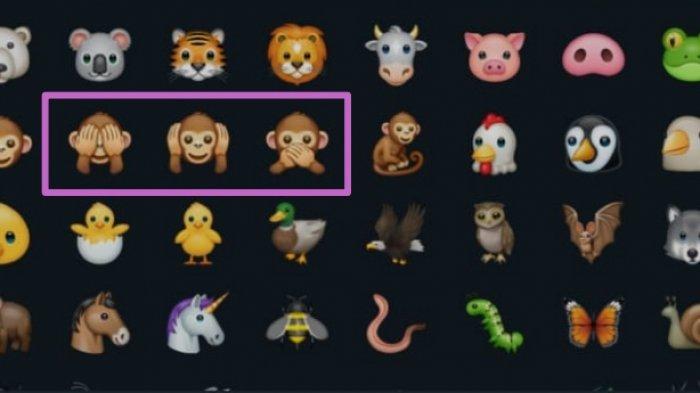 Ada di WhatsApp, Apa Arti Emoji Monyet Menutup Mata, Telinga dan Mulut ...