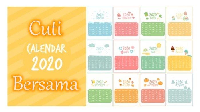 ADA Perubahan Jadwal Cuti Bersama 2020, Dimulai 24 Desember, Cek ...
